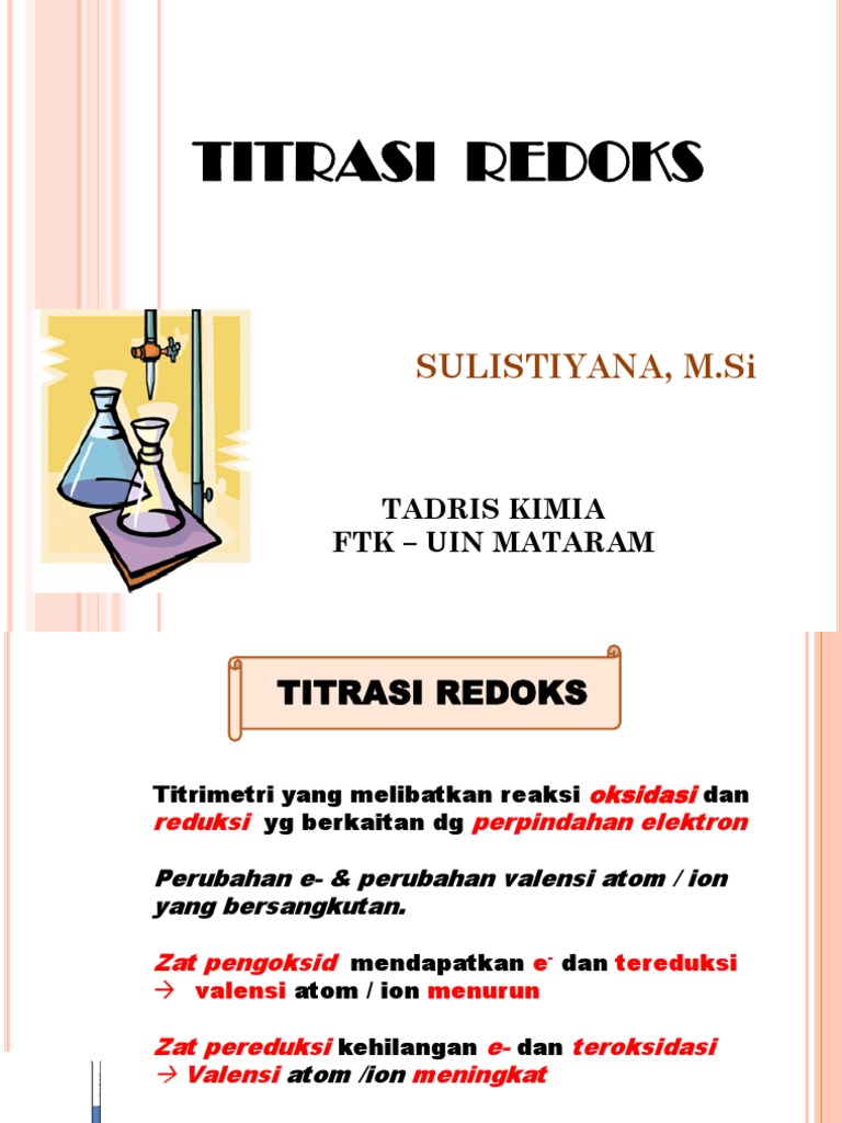 8 Titrasi Redoks | PDF
