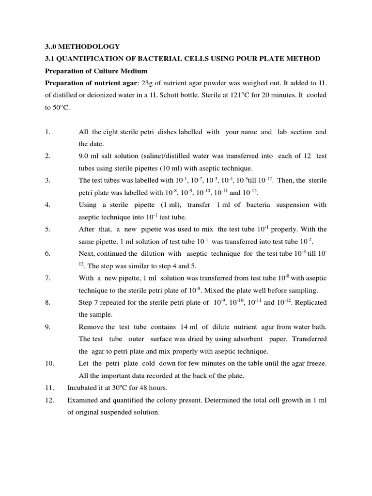 Bio Exp 4 | PDF | Agar | Growth Medium
