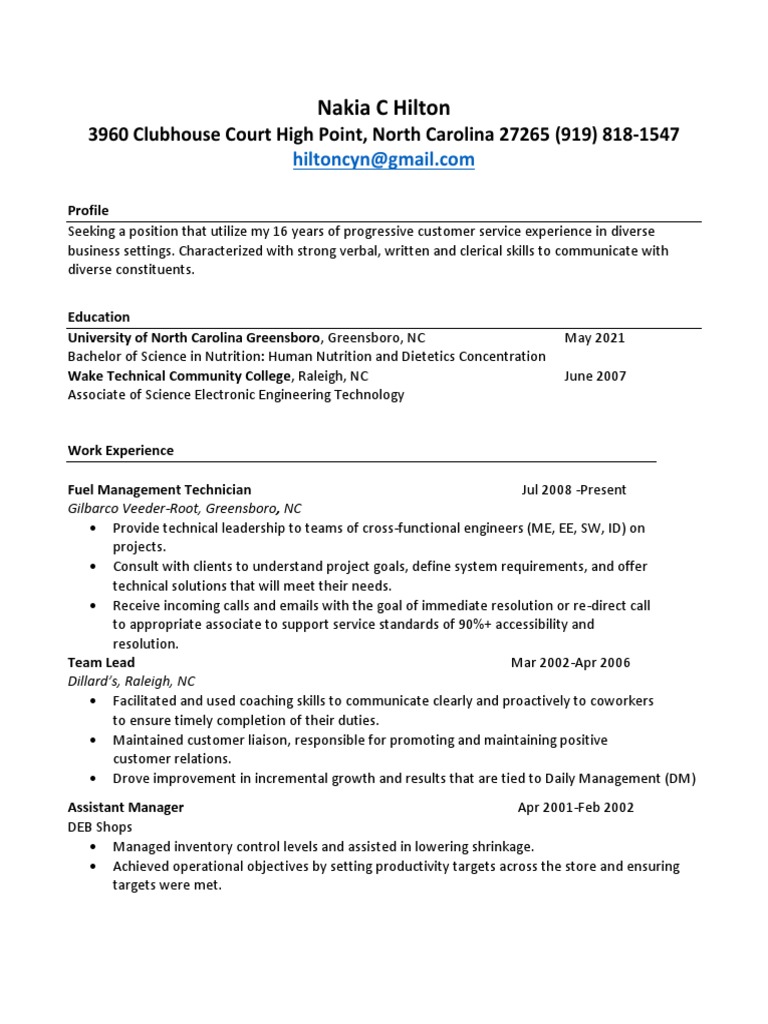 2018 Resume | PDF