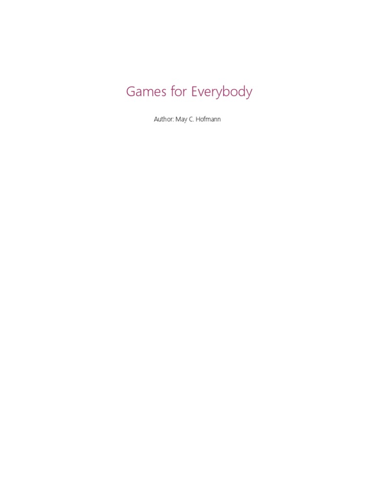 Games For Everybody-Ebay | PDF | Leisure