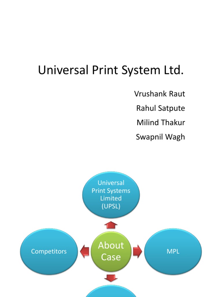 Universal Print System | PDF | Supply Chain | Exports