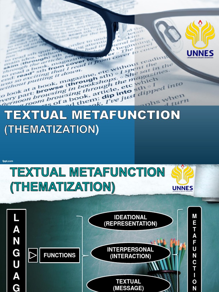 Group 2 (Discourse Studies) Textual Metafunction (Thematization) | PDF | English As A Second Or ...