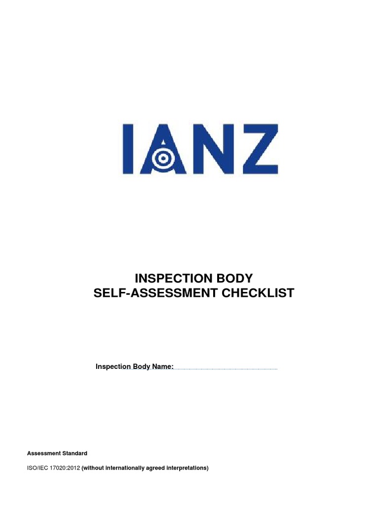 2012 IB Self Assessment Checklist V 1 | PDF | Competence (Human ...