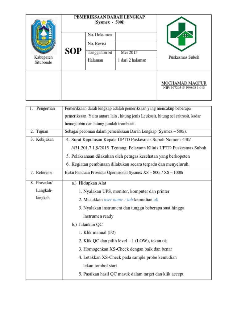 SOP DL Ok | PDF