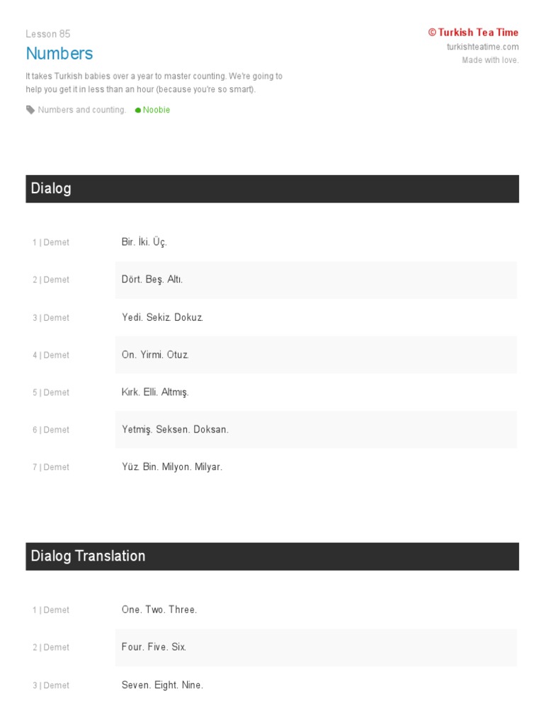 085 Numbers | PDF | Morphology | Languages