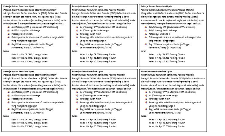 Panduan FDIP untuk Pekerja Mandiri | PDF