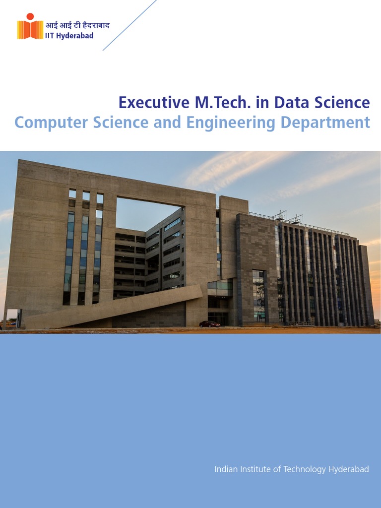 IITH Executive MTech Brochure 2017 | PDF | Analytics | Machine Learning
