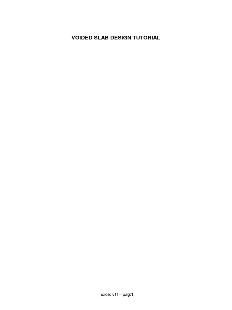 Voided Slab Design Tutorial ENG v1f | PDF | Bending | Strength Of Materials