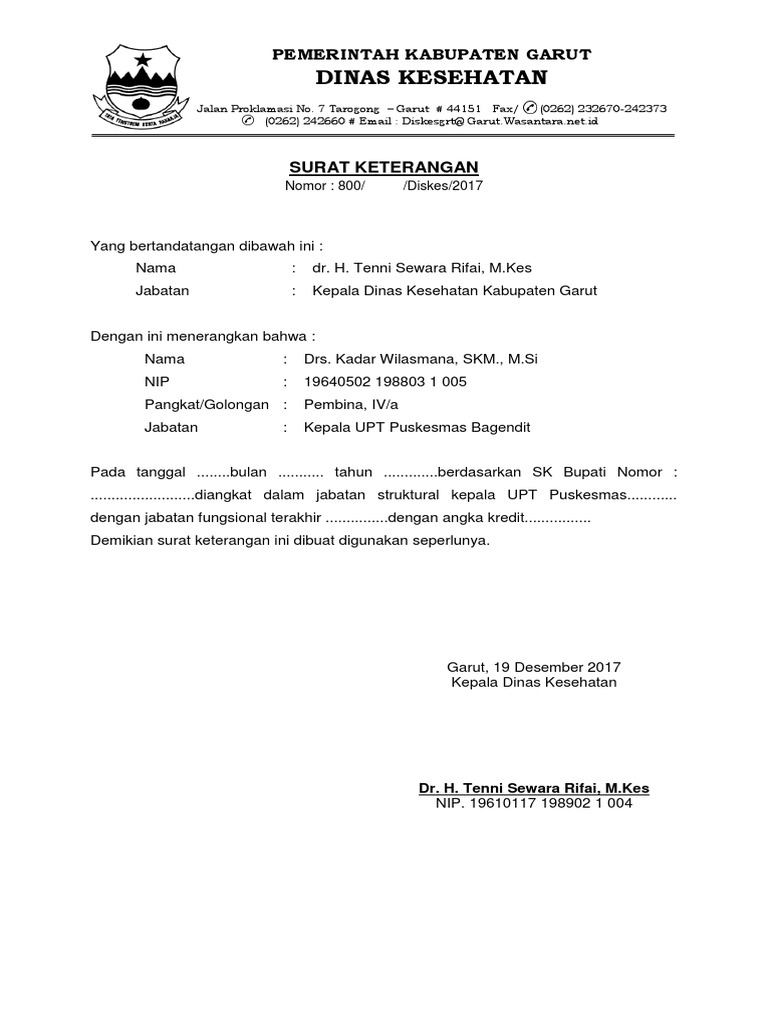 Kop Surat Dinas | PDF