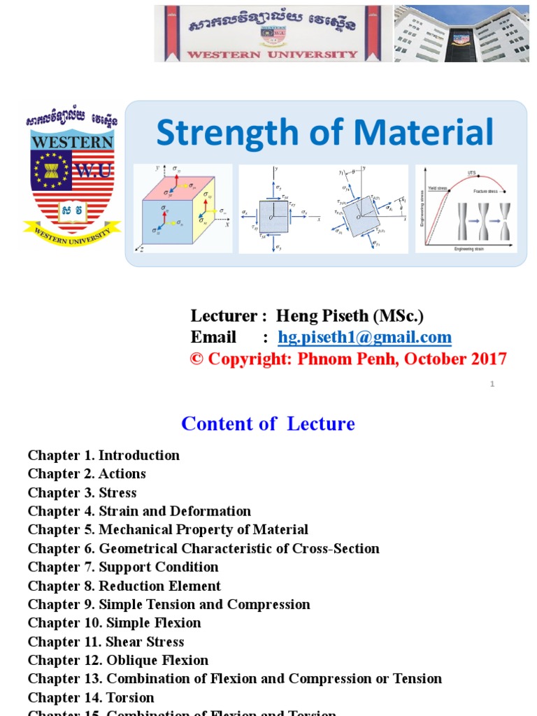 Strength of Material Lecture - Introduction | PDF | Strength Of ...