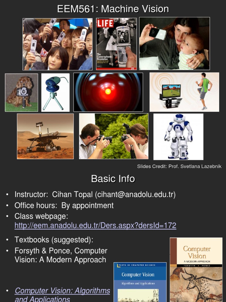 Lec01 CT Intro | PDF | Computer Vision | Visual Perception