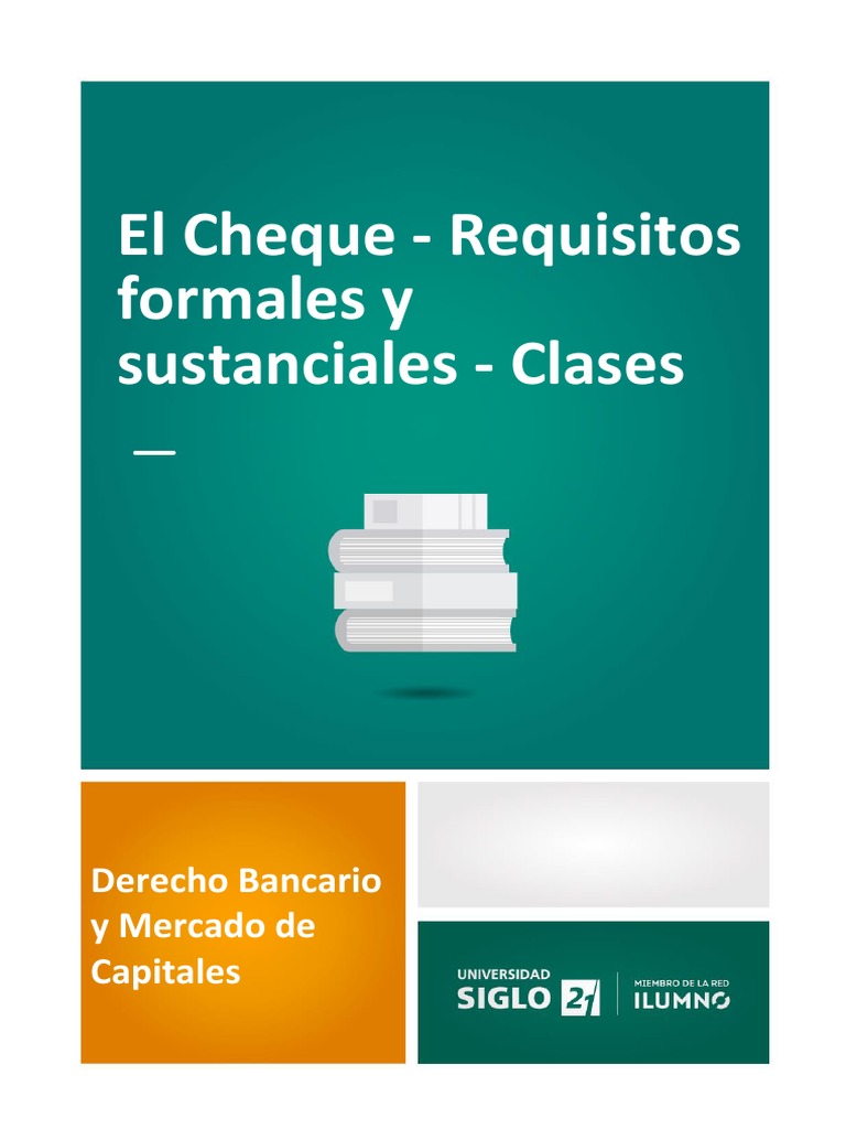 El Cheque - Requisitos Formales y Sustanciales - Clases PDF | PDF ...