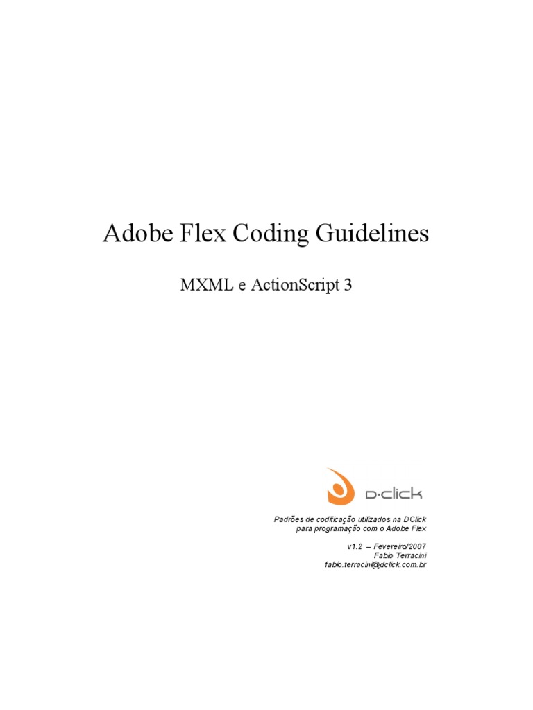 Adobe Flex Coding Guidelines v12 Portugues | PDF