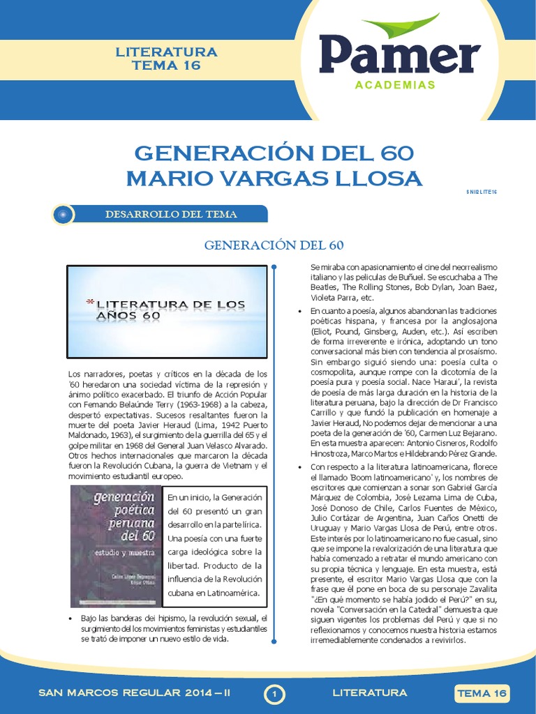 Generación Del 60 | PDF