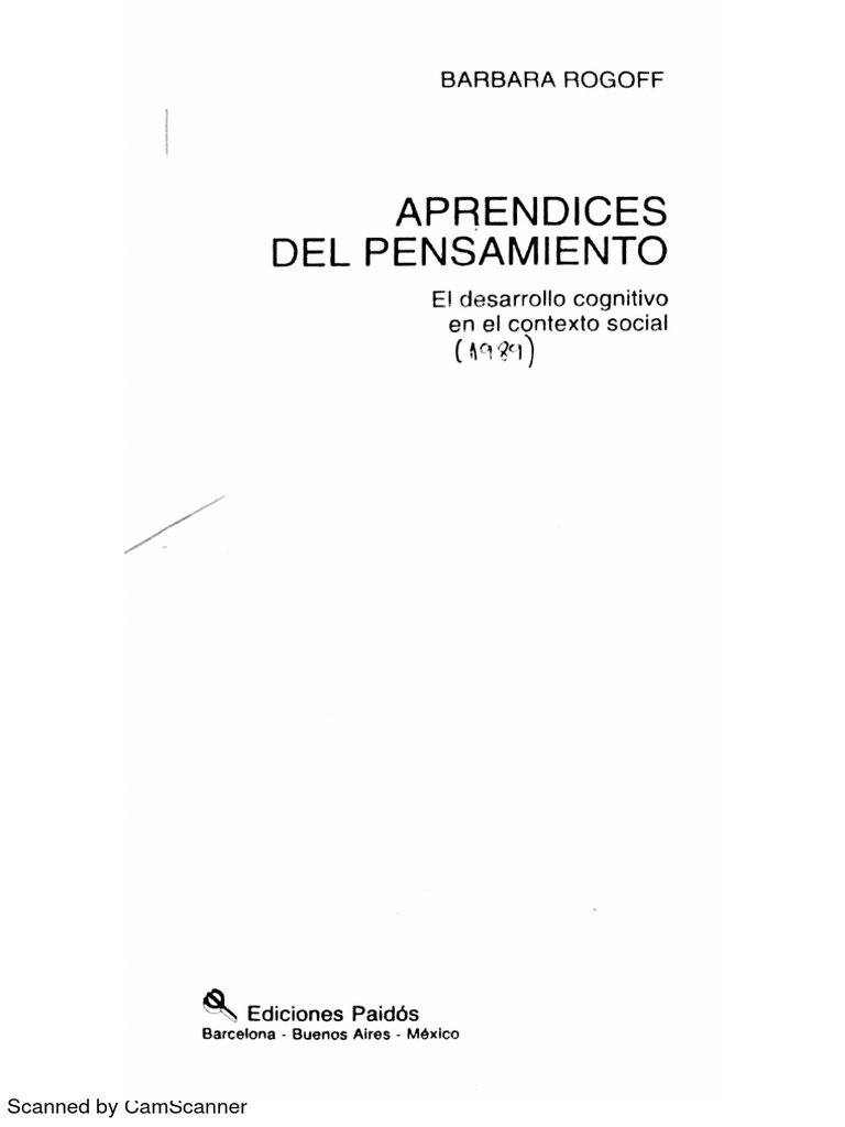 BARBARA ROGOFF. Aprendices Del Pensamiento (Cap. 7) | PDF