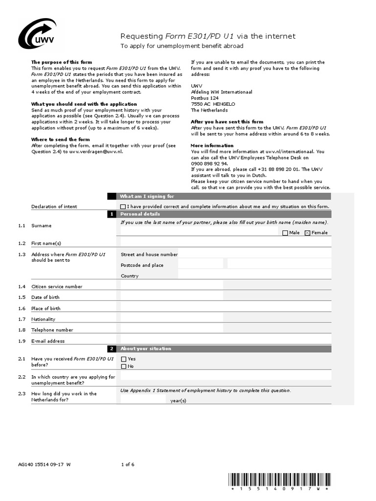 Unemployment Form Request Guide | PDF | Labour | Government