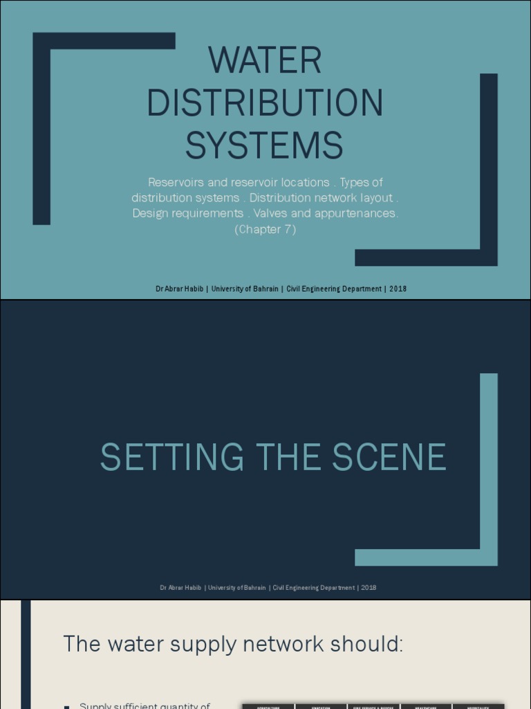 Types of Water Distribution Networks | PDF | Water Purification | Water ...