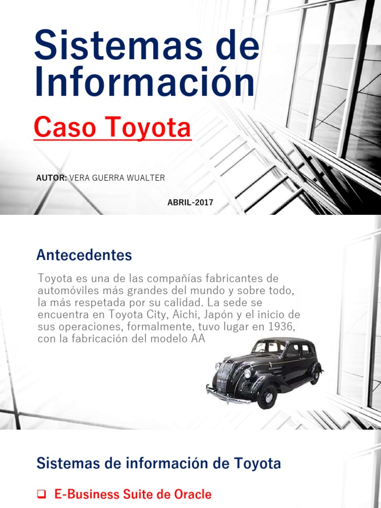 Sistema de Informacion Toyota | PDF | Toyota | Distribución (comercial)