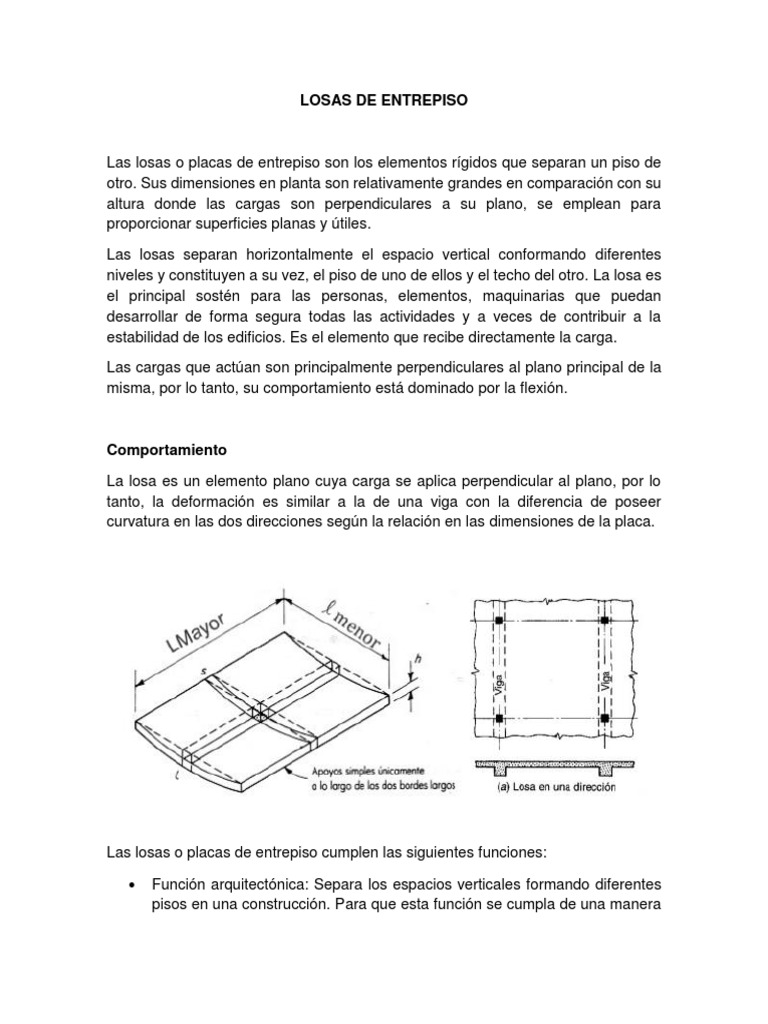 Losas de Entrepiso | PDF | Materiales | Ingeniería de Edificación