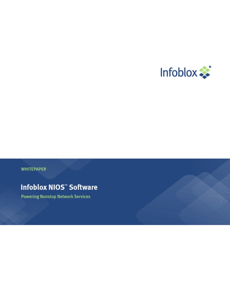 Infoblox Whitepaper Nios - 1 | PDF | Computer Network | Grid Computing