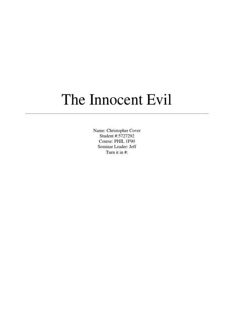 Innocent Evil | PDF | Evil | Heaven