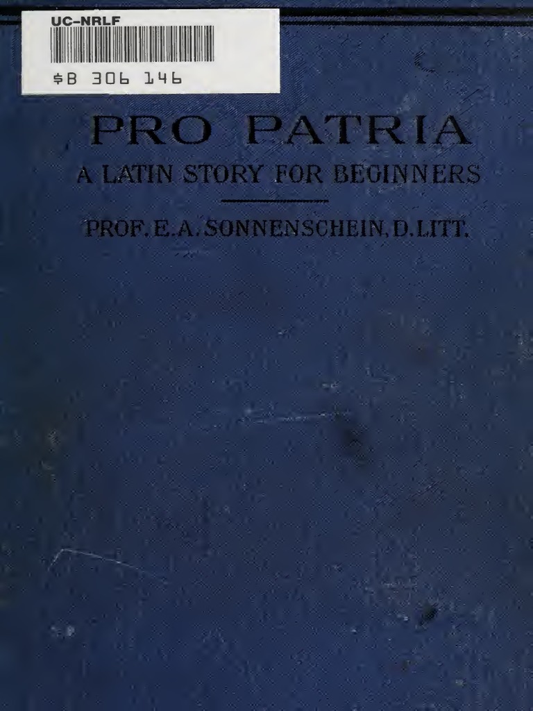 Pro Patria | PDF | Perfect (Grammar) | Grammatical Conjugation