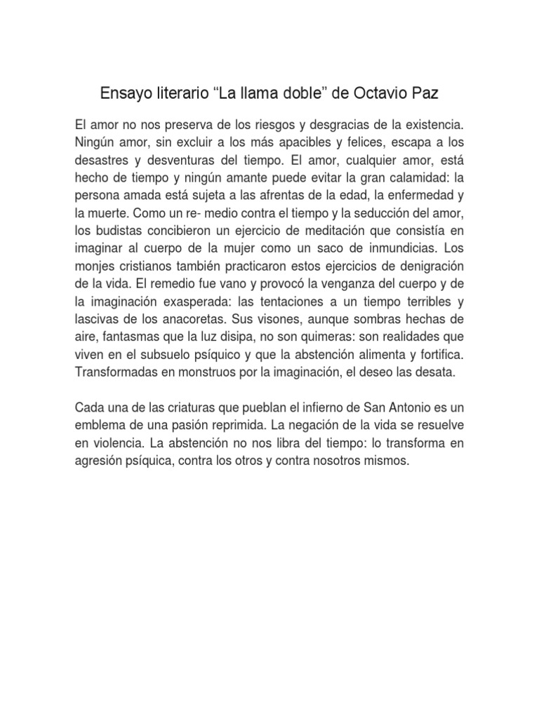 Ensayo Literario | PDF