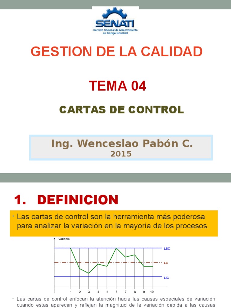 Tema 03 (Cartas de Control) | PDF | Calidad (comercial) | Gestión de la ...