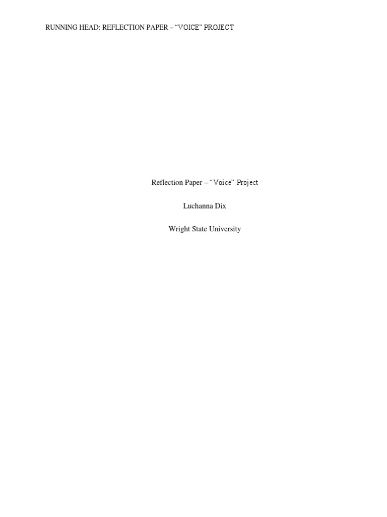 Reflection Paper For Saa 7610 Revised | PDF | Social Science