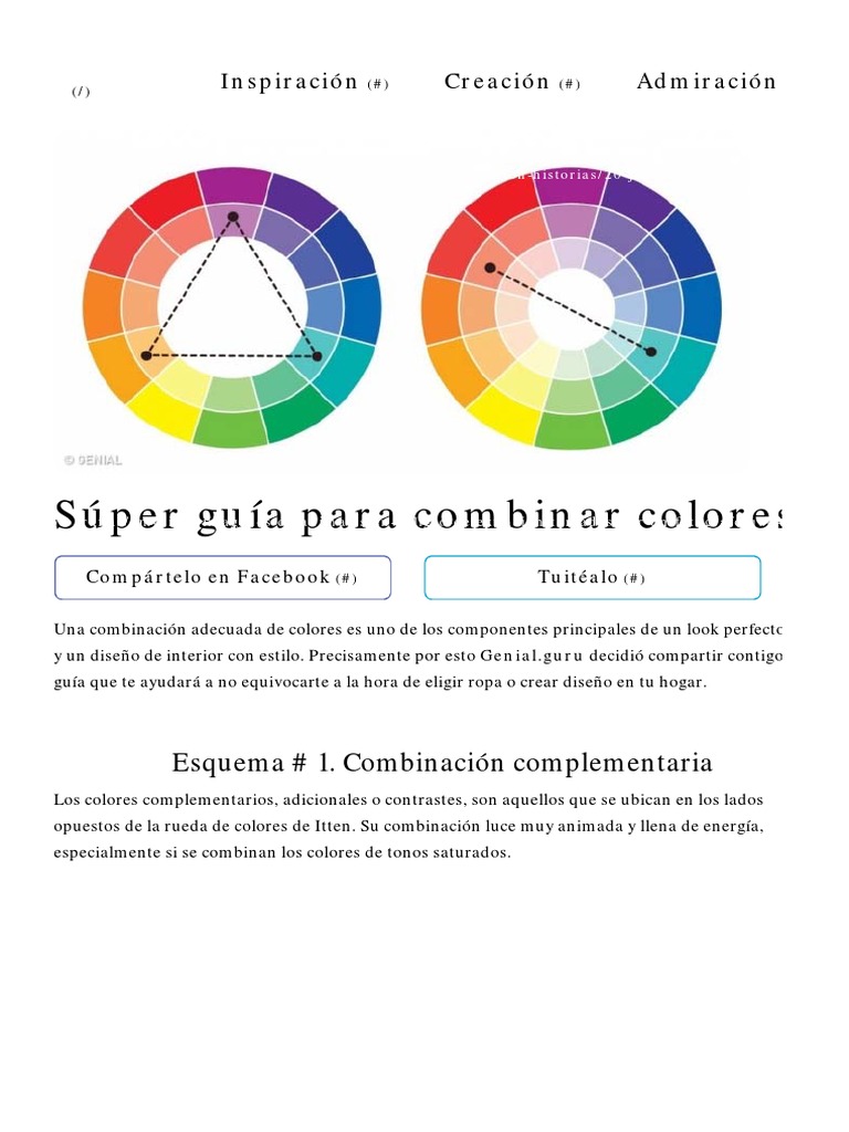 Super Guia para Combinar Colores | PDF | marrón | Color