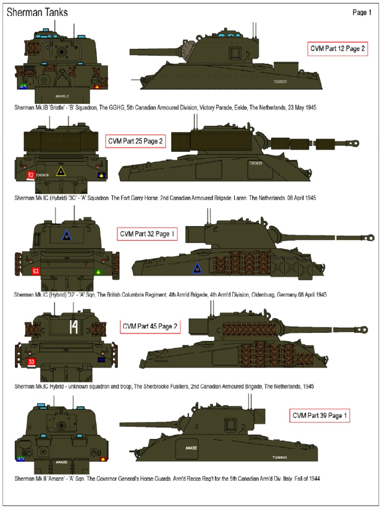 British Sherman Tanks
