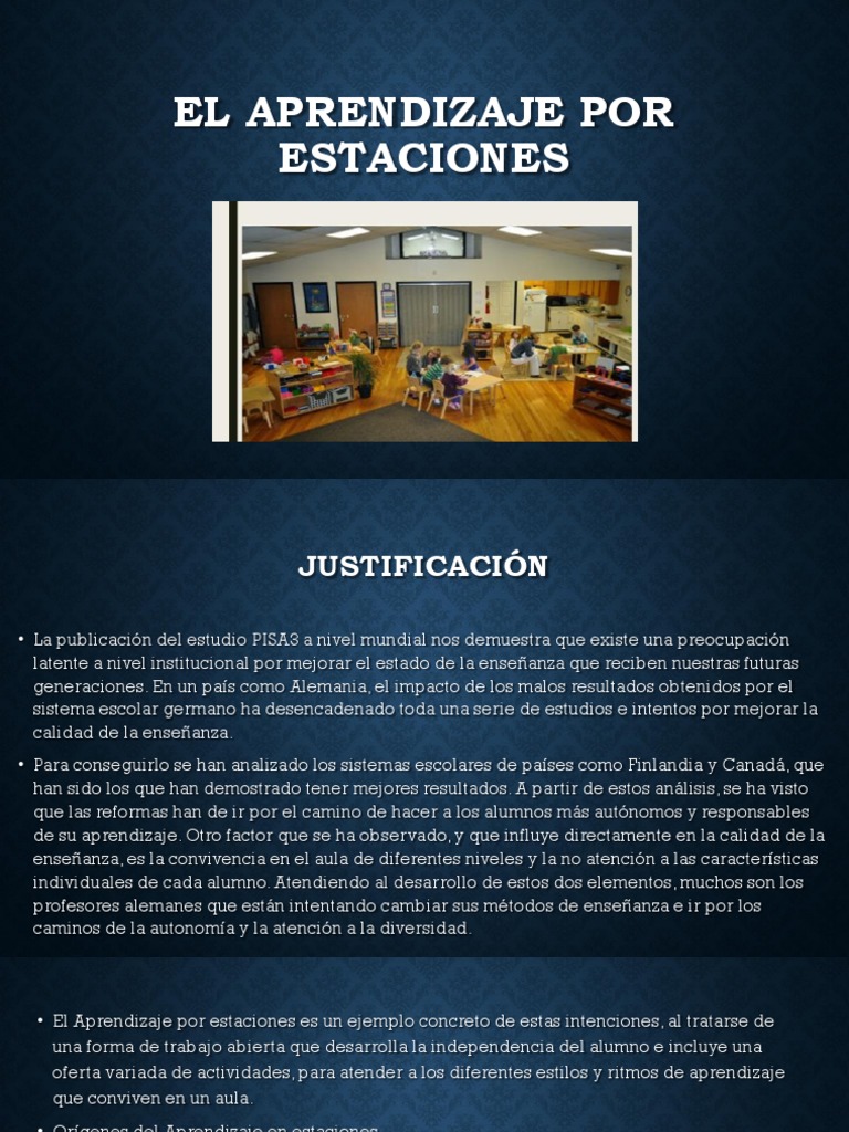 Las Estaciones de Aprendizaje | PDF | Salón de clases | Aprendizaje