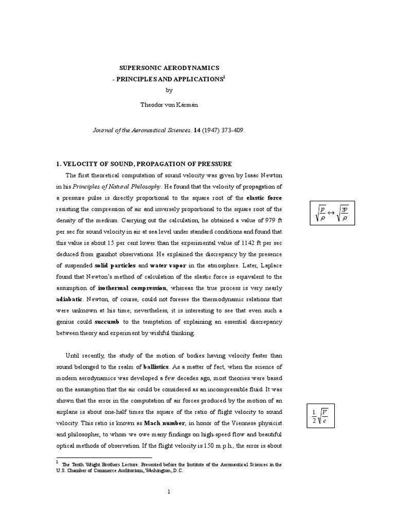 Supersonic Aerodynamics | PDF | Drag (Physics) | Lift (Force)