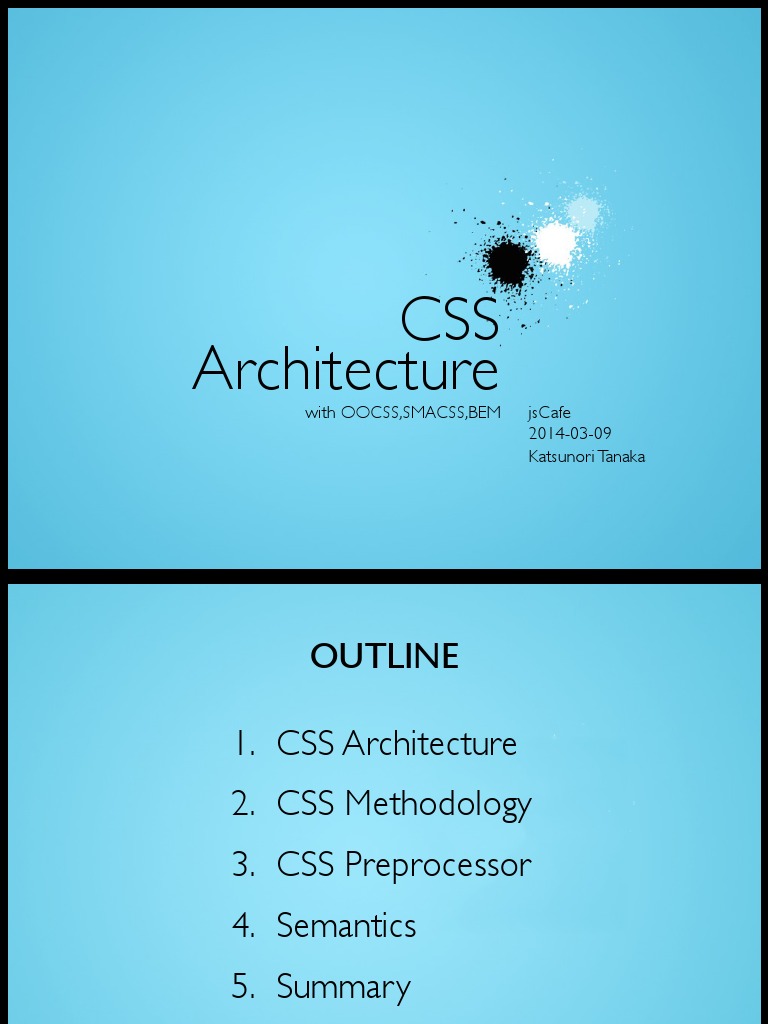 Css Architecture: Jscafe 2014-03-09 Katsunori Tanaka With Oocss, Smacss, Bem | PDF | Software ...