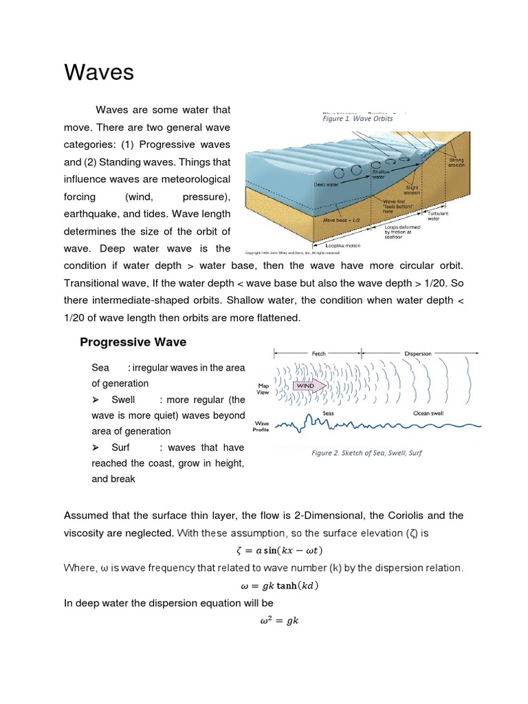 Types of Ocean Waves & Their Characteristics | PDF | Tsunami | Waves