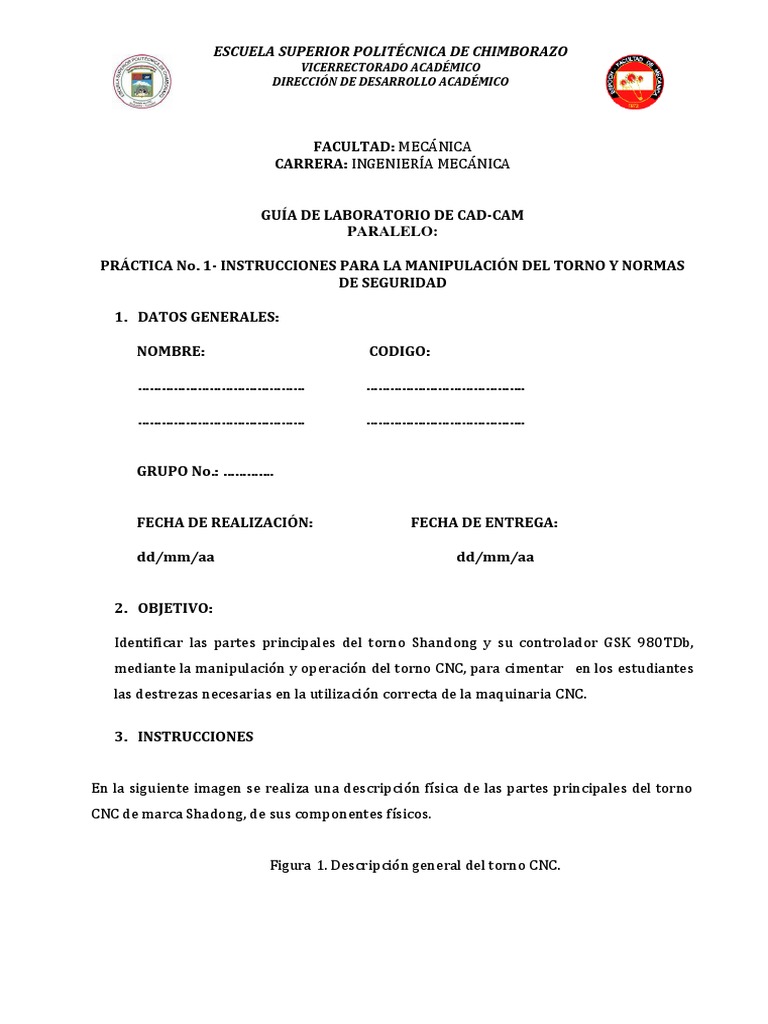 01 Practica Torno CNC | PDF | Programa de computadora | Programación