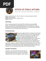AIM 2.0 Resume Guidance for Army Officers | PDF | Résumé | Behavior ...