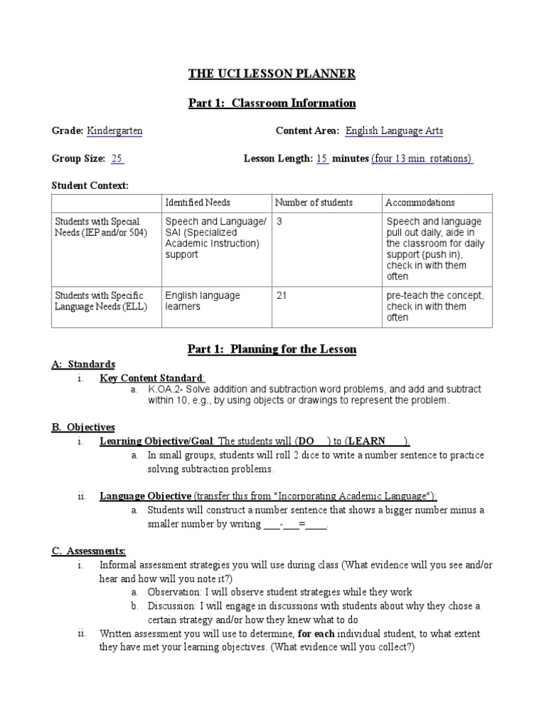 Dice Subtraction | PDF | Educational Assessment | Lesson Plan