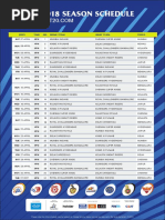 IPL 2019 Schedule and Fixtures | PDF | Ball Games | Teams