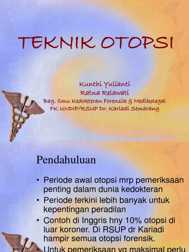 Teknik Otopsi | PDF