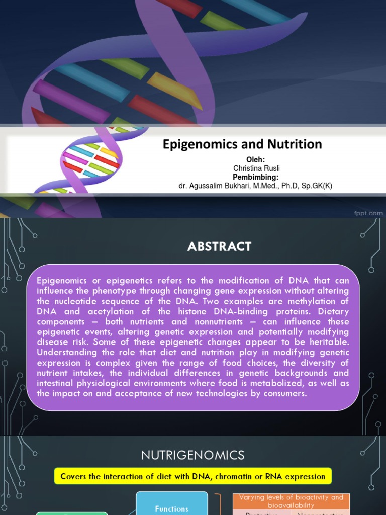 Epigenomics: Nutrition's Genetic Impact | PDF | Histone | Epigenetics