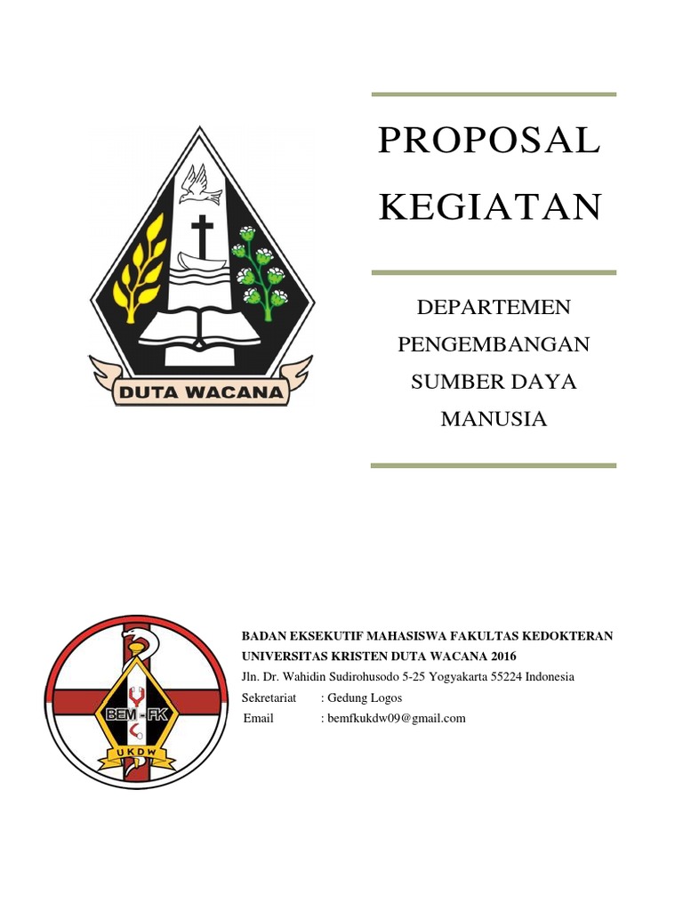 Proposal Kegiatan PSDM 2018 | PDF