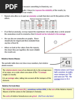 Chemsheets GCSE 1092 Moles ANS | PDF | Mole (Unit) | Chemistry