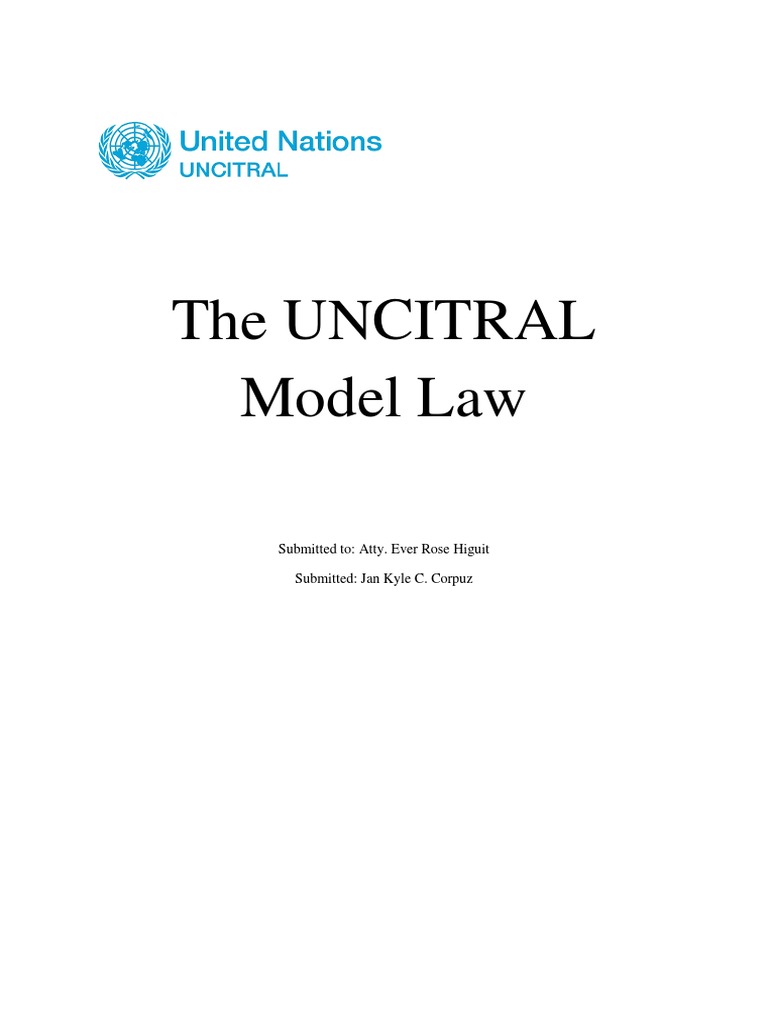The Uncitral Model Law | PDF | Alternative Dispute Resolution | Arbitration
