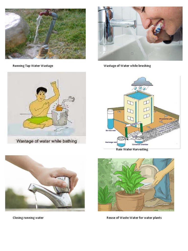 Running Tap Water Wastage Wastage of Water While Brushing | PDF