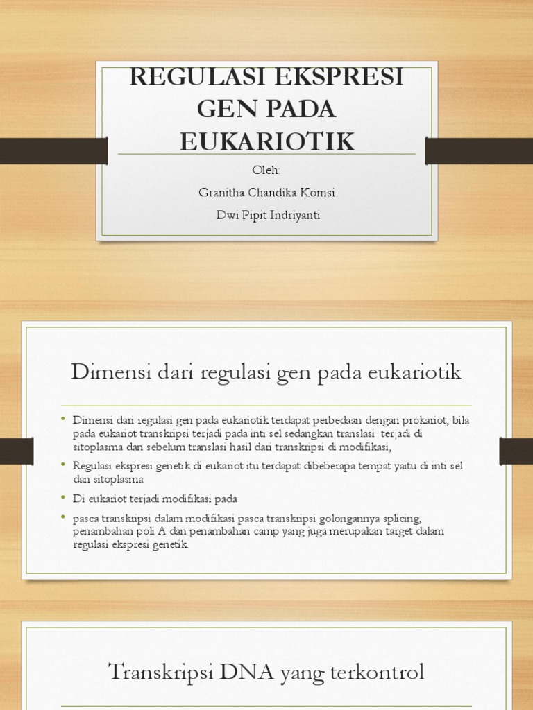 Regulasi Ekspresi Gen Pada Eukariotik | PDF