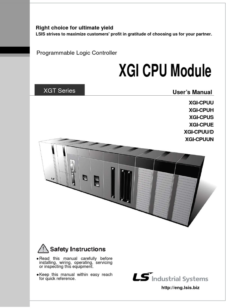 Manual Xgi Cpu Eng 2 | PDF | Programmable Logic Controller | Electrical Wiring
