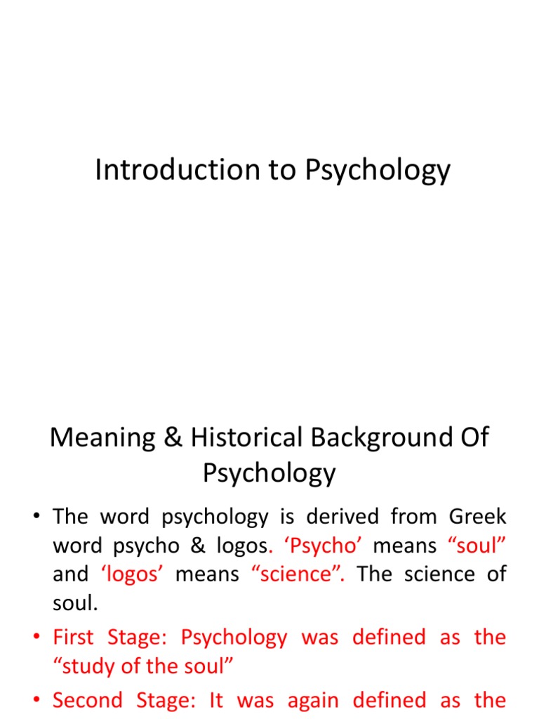 Overview of Psychology's History and Branches | PDF | Behavioral ...