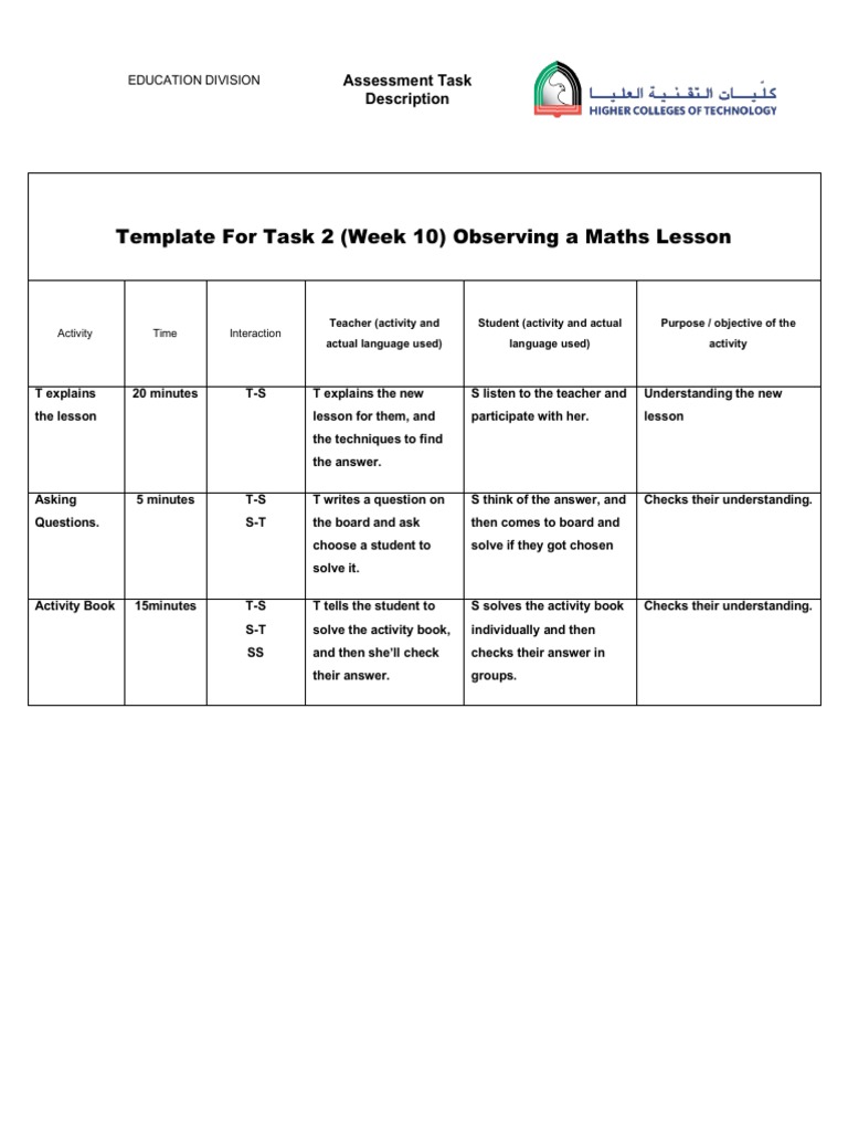 Observation Task 4 | PDF