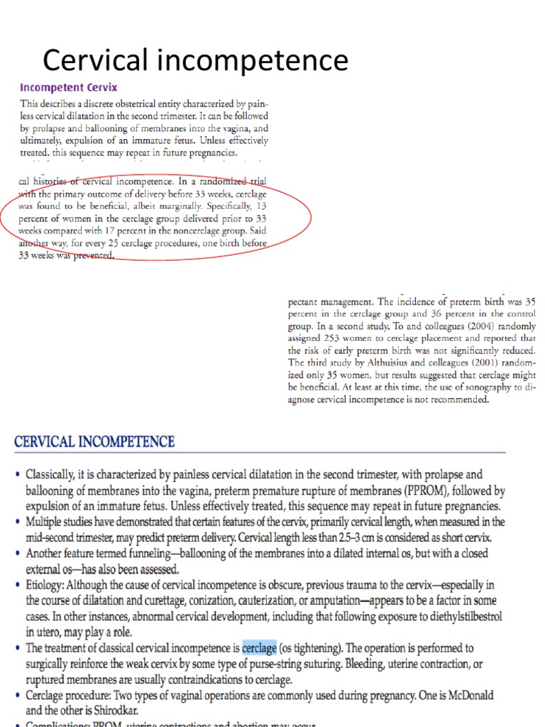 Incompetent Cervix | PDF
